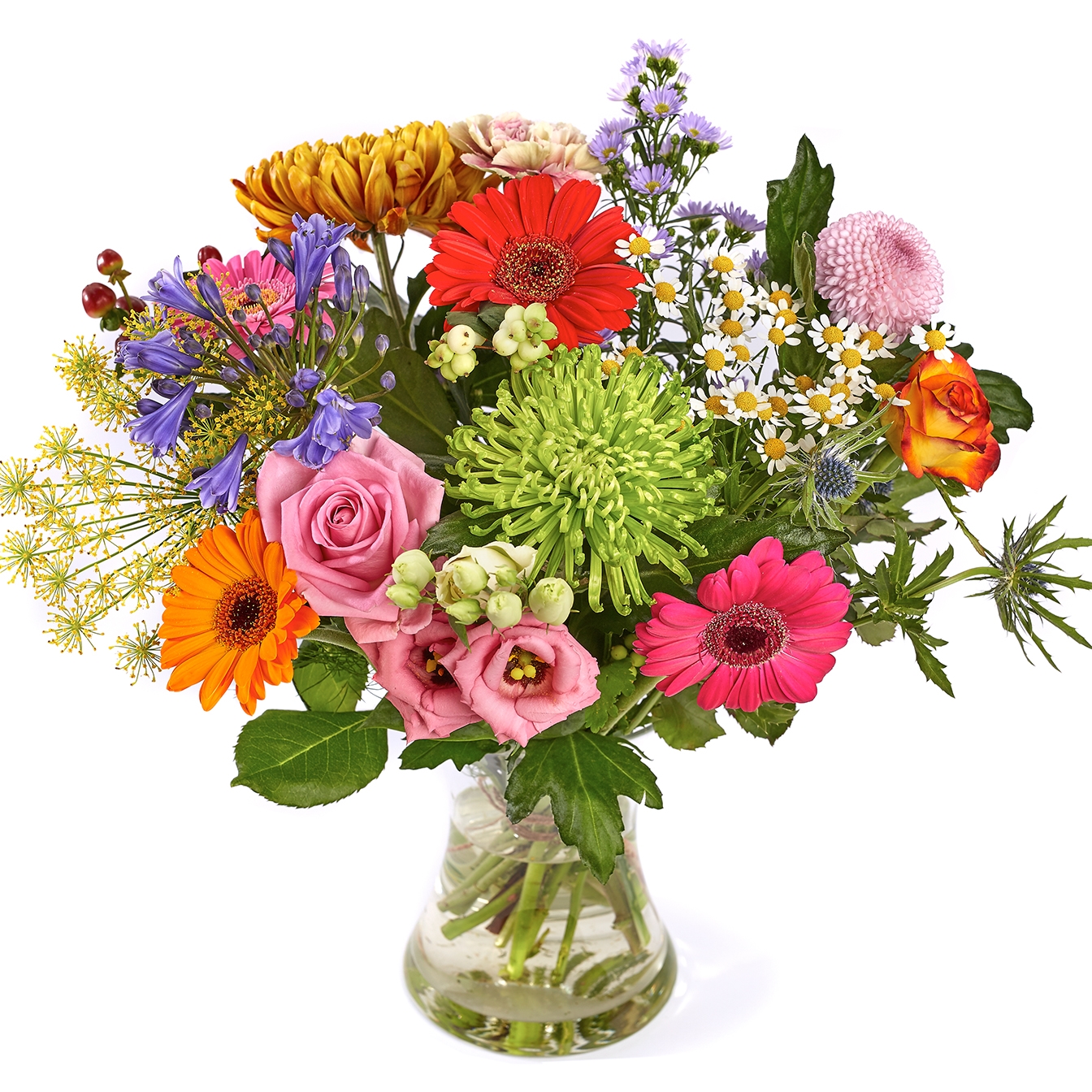 Heldere kleuren boeket | Bloemen Bezorgen Groningen